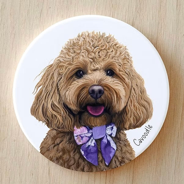 Cavoodle I - Ceramic Coaster – Cafe Collective WA