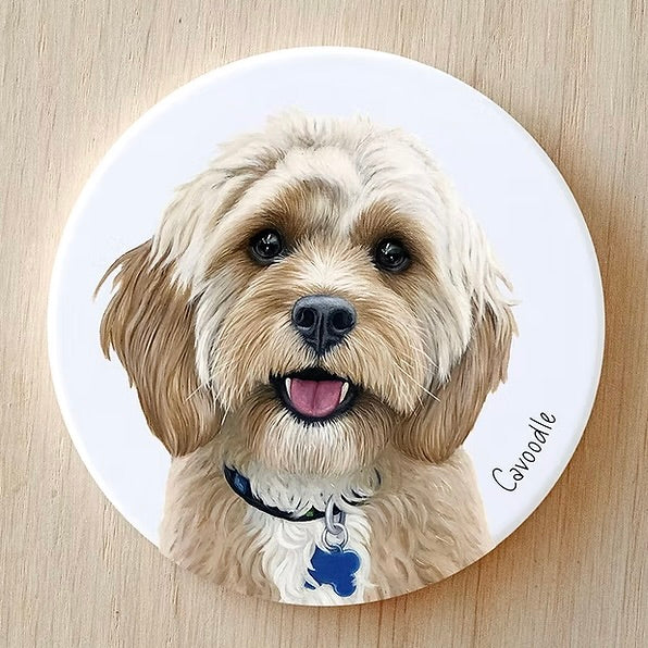 Cavoodle VI - Ceramic Coaster – Cafe Collective WA