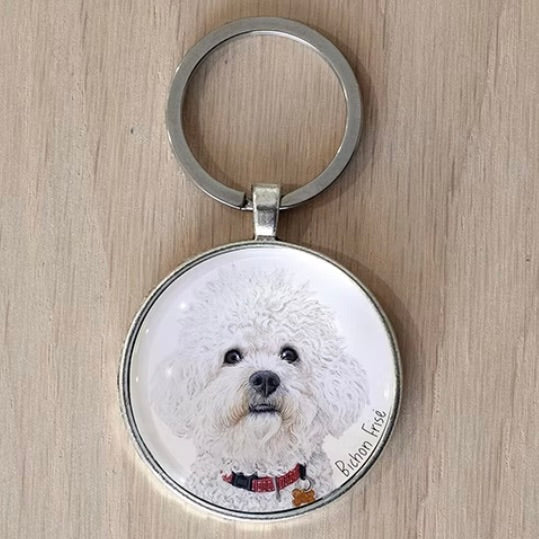 Bichon Frise II - Keychain – Cafe Collective WA